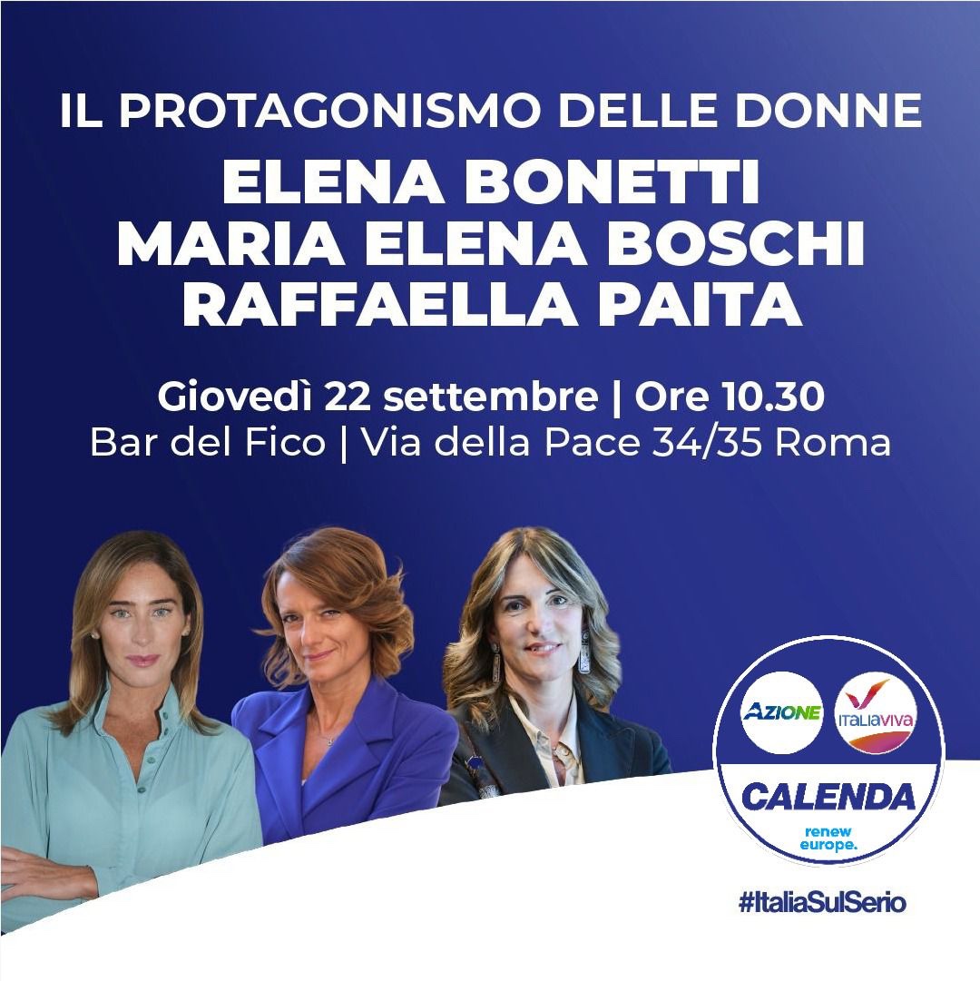 GIOVEDÌ 22 SETTEMBRE ORE 10.30: “IL PROTAGONISMO DELLE DONNE ...